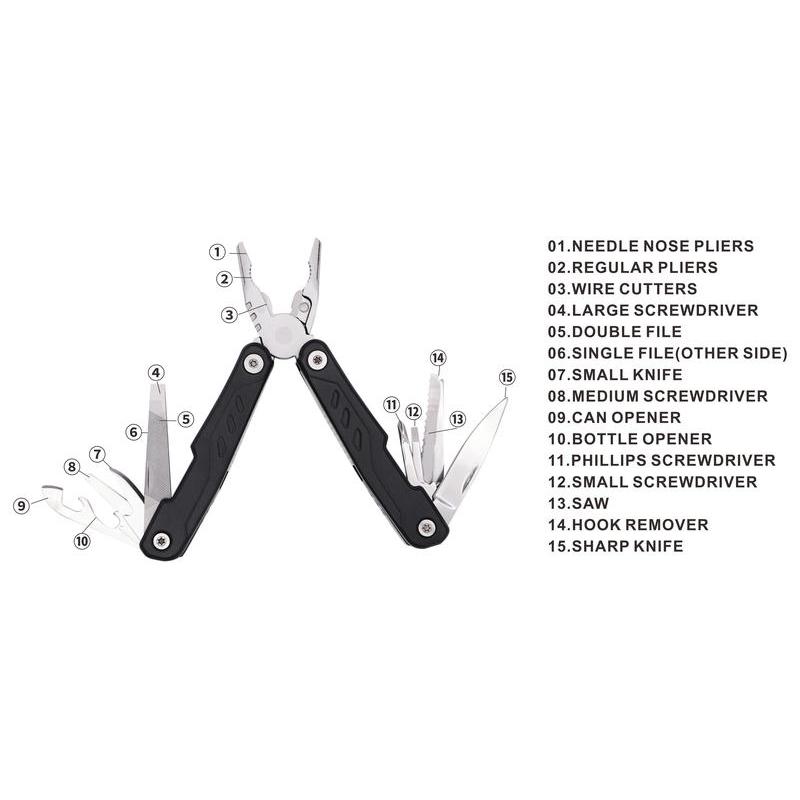 KITEE - SANTHOME 15 in 1 Multi Function Tool - Black | Jasani